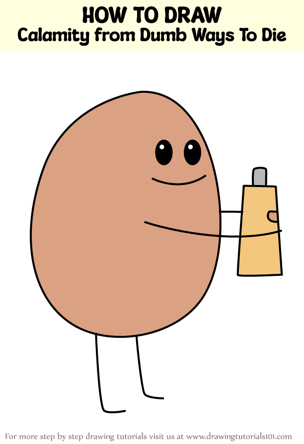 How to Draw Calamity from Dumb Ways To Die (Dumb Ways To Die) Step by ...