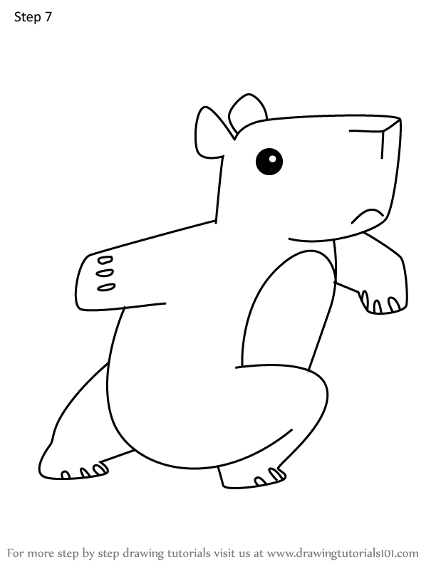 How to Draw Capybara from Dumb Ways To Die (Dumb Ways To Die) Step by ...