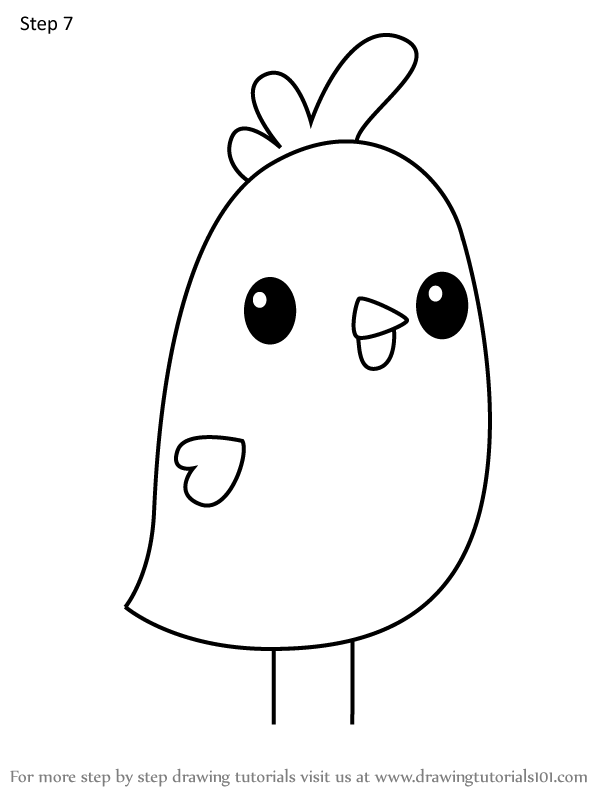 How to Draw Chicken from Dumb Ways To Die (Dumb Ways To Die) Step by ...