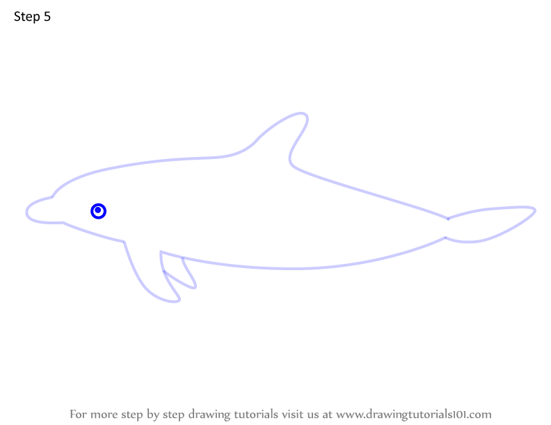 How to Draw Dolphin from Dumb Ways To Die (Dumb Ways To Die) Step by ...