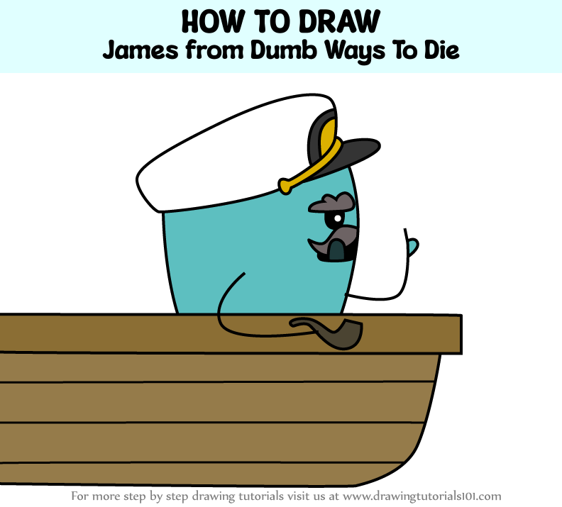 How to Draw James from Dumb Ways To Die (Dumb Ways To Die) Step by Step ...