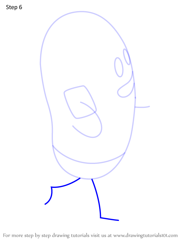 How to Draw Phoney from Dumb Ways To Die (Dumb Ways To Die) Step by ...