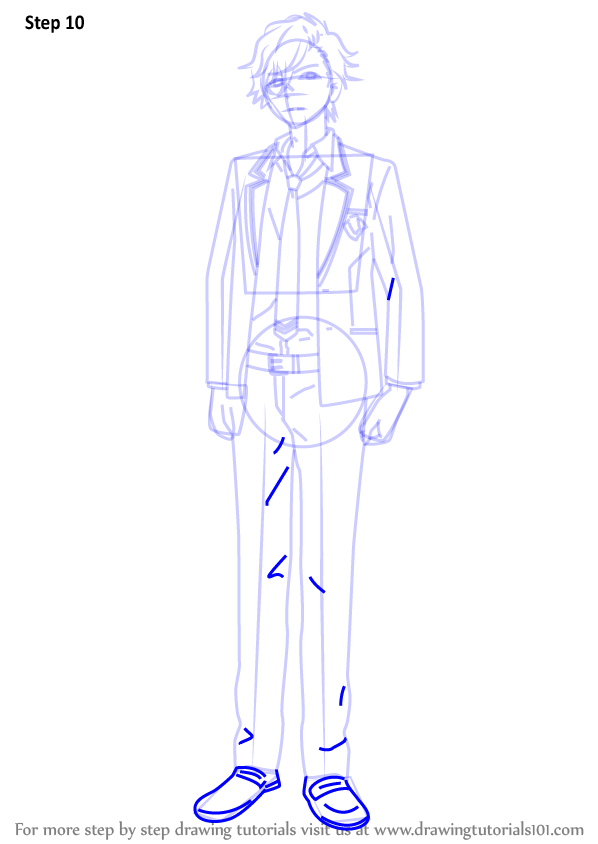 How to Draw Adonis Otogari from Ensemble Stars (Ensemble Stars) Step by ...