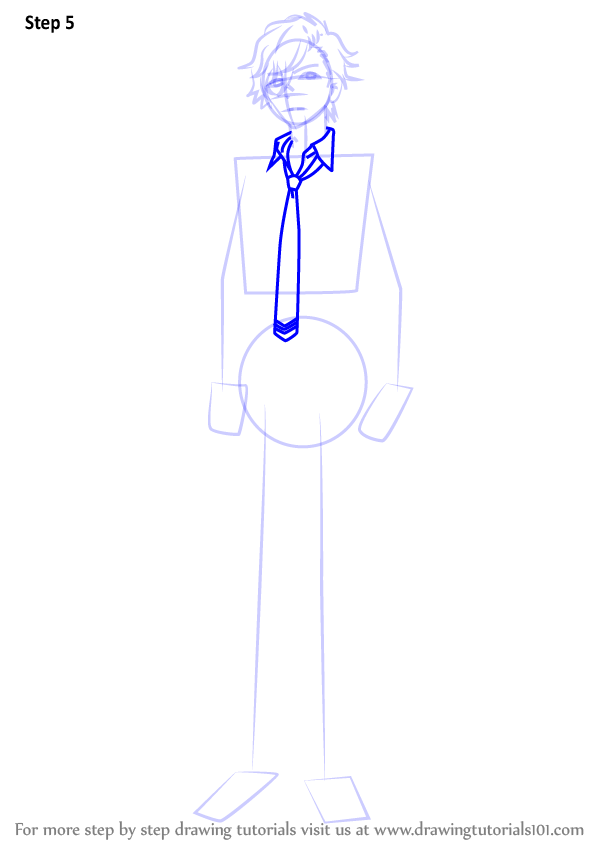 How to Draw Adonis Otogari from Ensemble Stars (Ensemble Stars) Step by ...
