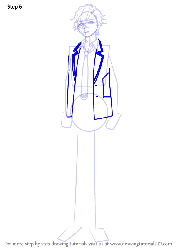 How to Draw Adonis Otogari from Ensemble Stars (Ensemble Stars) Step by ...