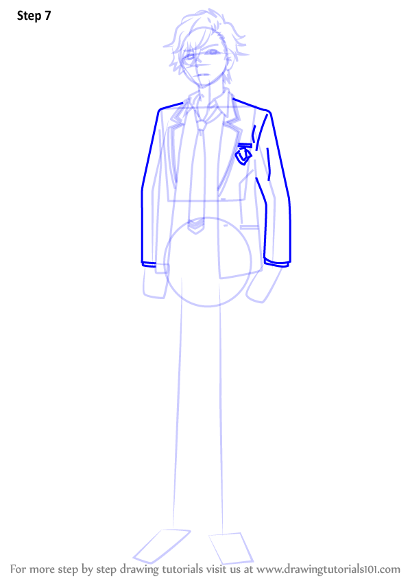 How to Draw Adonis Otogari from Ensemble Stars (Ensemble Stars) Step by ...