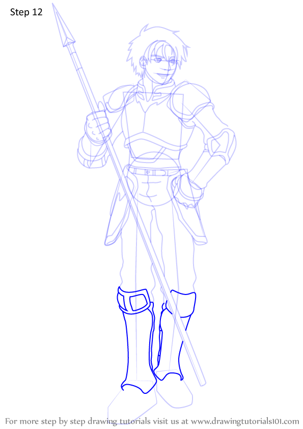 How to Draw Alen from Fire Emblem (Fire Emblem) Step by Step ...