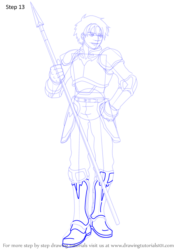How to Draw Alen from Fire Emblem (Fire Emblem) Step by Step ...