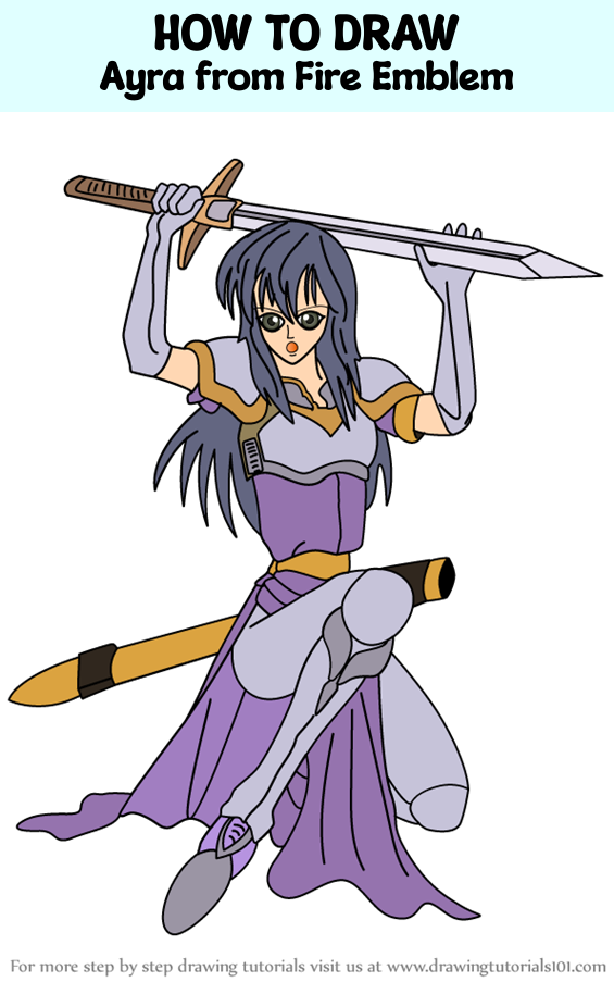 How to Draw Ayra from Fire Emblem (Fire Emblem) Step by Step ...