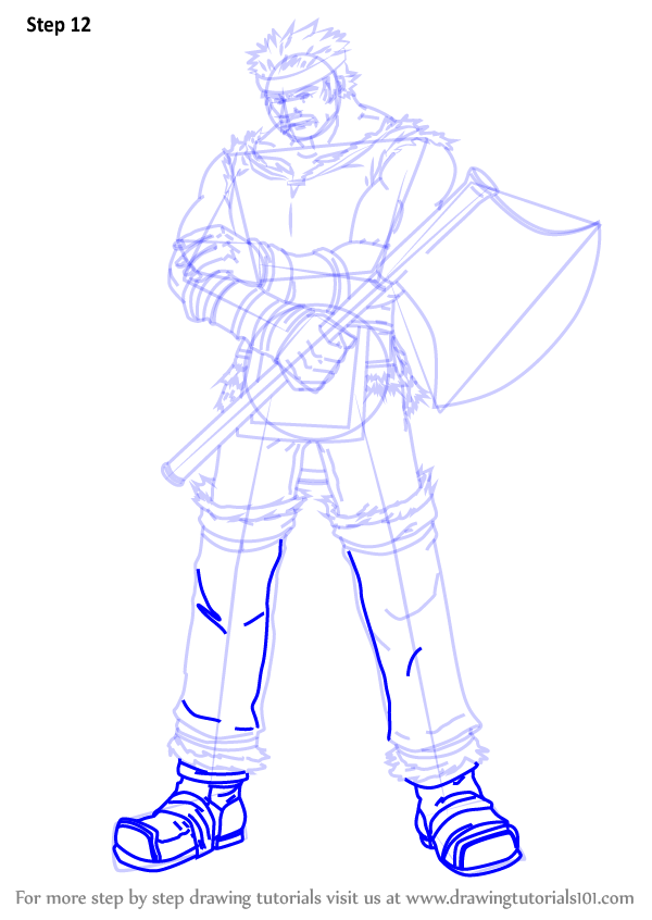 How to Draw Bartre from Fire Emblem (Fire Emblem) Step by Step ...