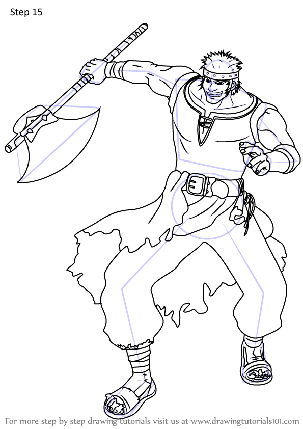How to Draw Bartre from Fire Emblem (Fire Emblem) Step by Step ...