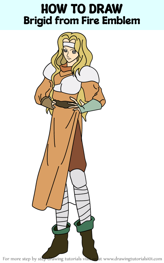 How to Draw Brigid from Fire Emblem (Fire Emblem) Step by Step ...