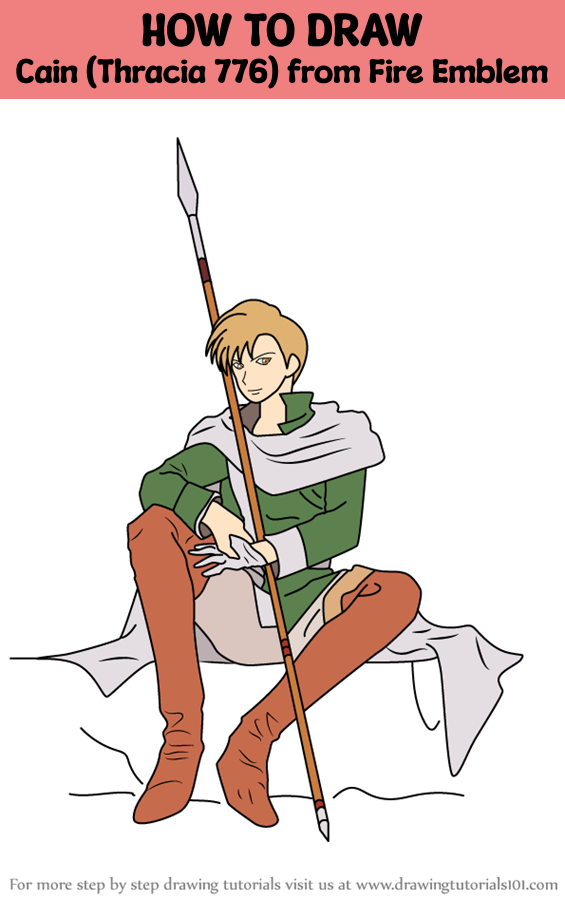 How to Draw Cain (Thracia 776) from Fire Emblem (Fire Emblem) Step by ...