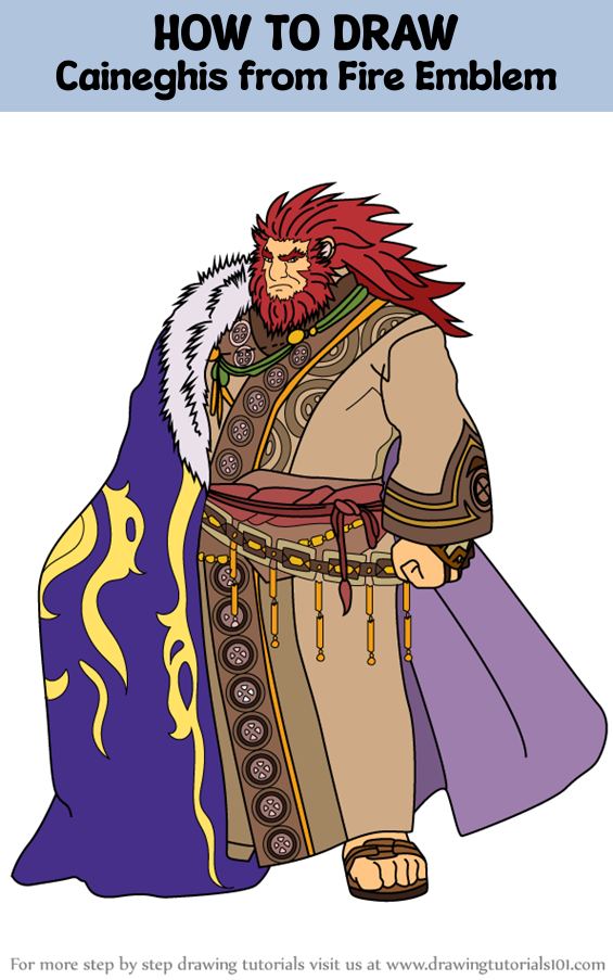 How to Draw Caineghis from Fire Emblem (Fire Emblem) Step by Step ...