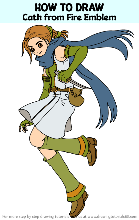 How to Draw Cath from Fire Emblem (Fire Emblem) Step by Step ...