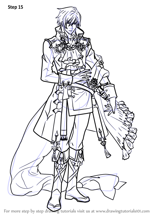 How to Draw Eldigan from Fire Emblem (Fire Emblem) Step by Step ...
