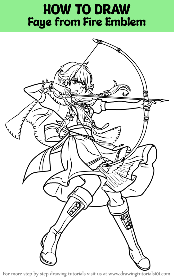 How to Draw Faye from Fire Emblem (Fire Emblem) Step by Step ...