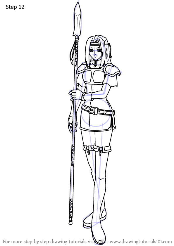 How to Draw Fiora from Fire Emblem (Fire Emblem) Step by Step ...