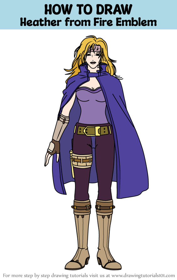 How to Draw Heather from Fire Emblem (Fire Emblem) Step by Step ...