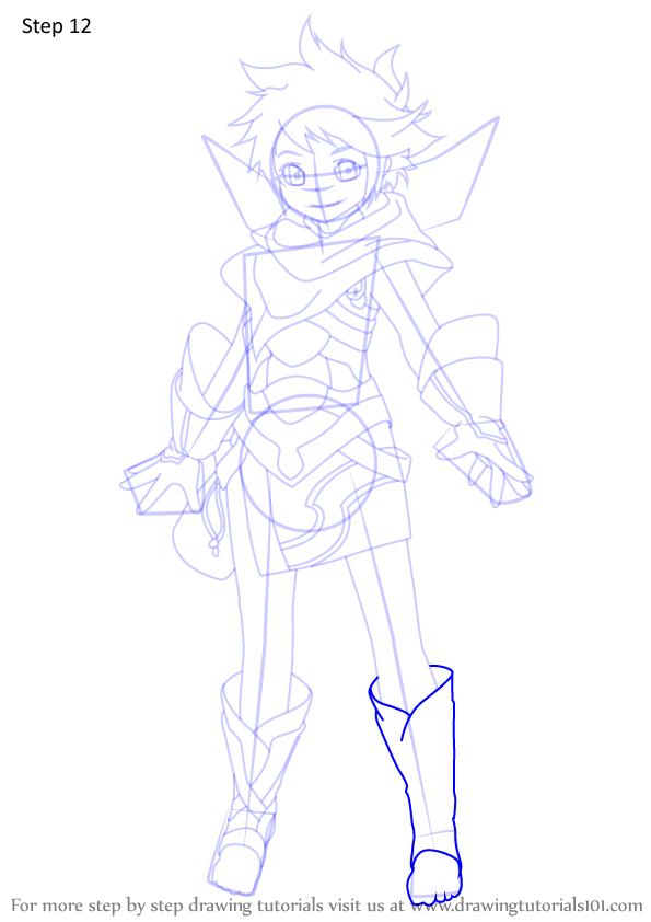 How to Draw Kana from Fire Emblem (Fire Emblem) Step by Step ...