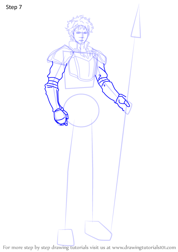 How to Draw Kyle from Fire Emblem (Fire Emblem) Step by Step ...