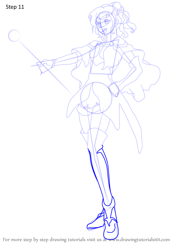 How to Draw L'Arachel from Fire Emblem (Fire Emblem) Step by Step ...