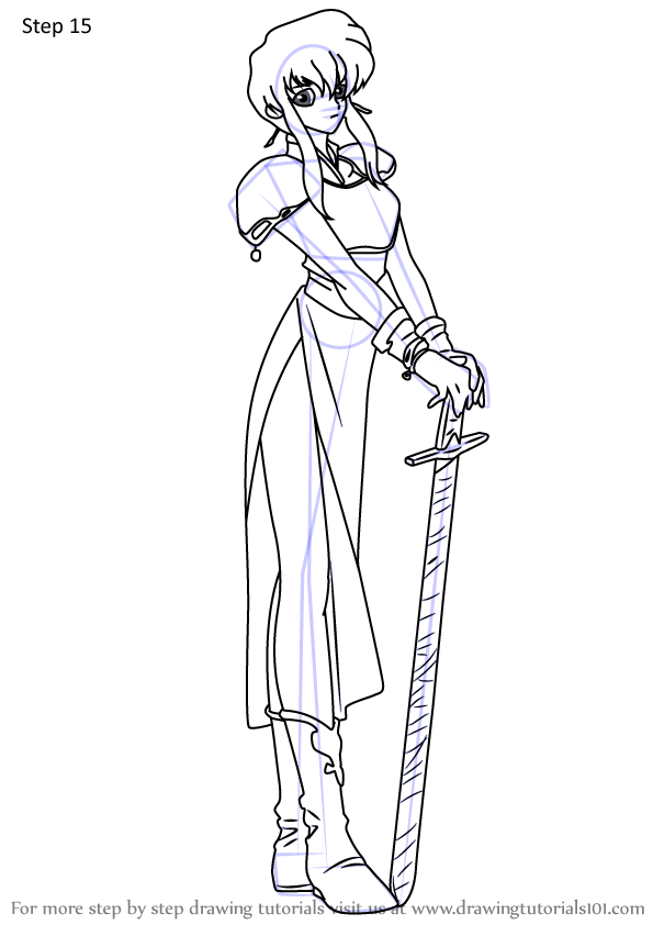 How to Draw Larcei from Fire Emblem (Fire Emblem) Step by Step ...