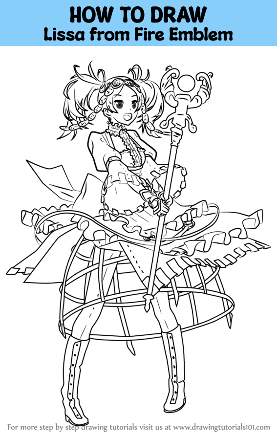 How to Draw Lissa from Fire Emblem (Fire Emblem) Step by Step ...