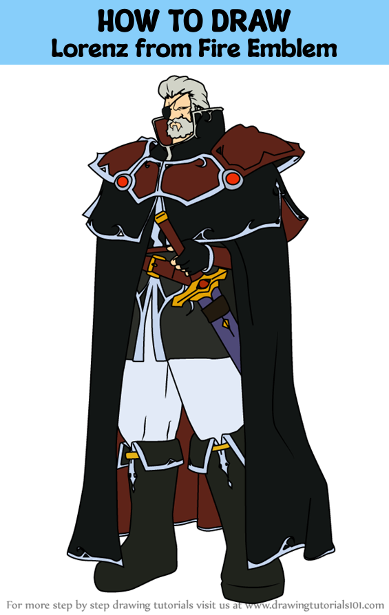 How to Draw Lorenz from Fire Emblem (Fire Emblem) Step by Step ...