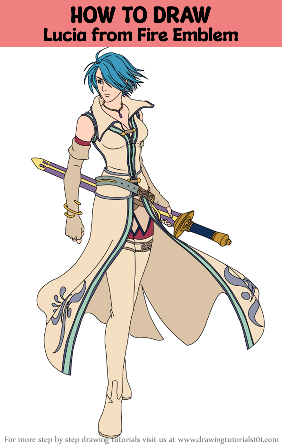 How to Draw Lucia from Fire Emblem (Fire Emblem) Step by Step ...