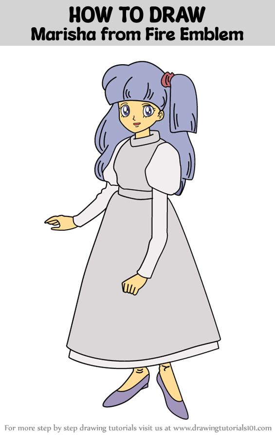 How to Draw Marisha from Fire Emblem (Fire Emblem) Step by Step ...