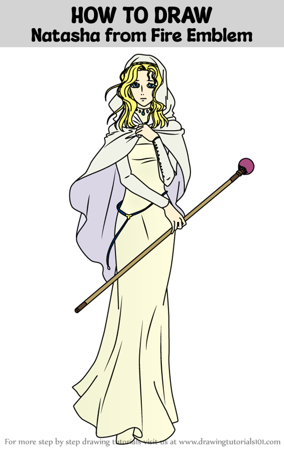 How to Draw Natasha from Fire Emblem (Fire Emblem) Step by Step ...