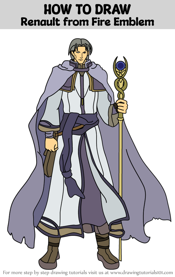 How to Draw Renault from Fire Emblem (Fire Emblem) Step by Step ...