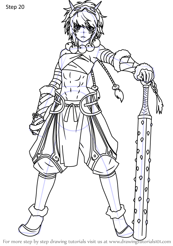 How to Draw Rinkah from Fire Emblem (Fire Emblem) Step by Step ...