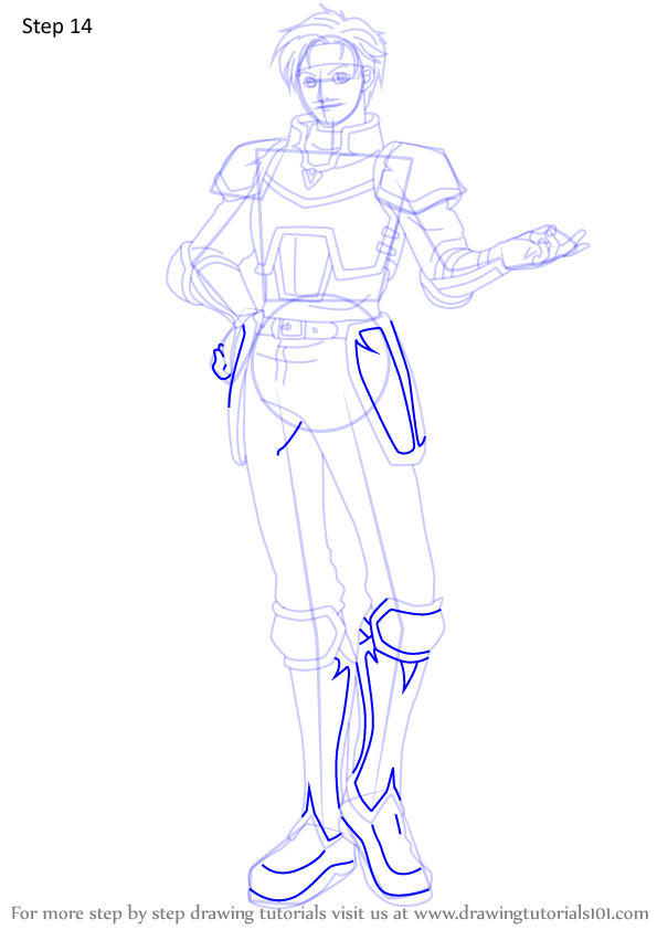 How to Draw Sain from Fire Emblem (Fire Emblem) Step by Step ...