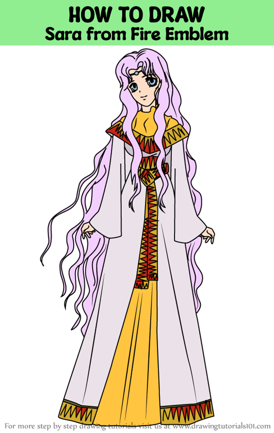 How to Draw Sara from Fire Emblem (Fire Emblem) Step by Step ...
