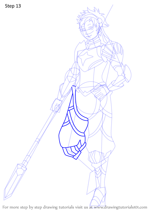 How to Draw Scarlet from Fire Emblem (Fire Emblem) Step by Step ...