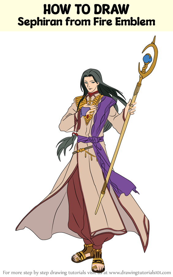 How to Draw Sephiran from Fire Emblem (Fire Emblem) Step by Step ...