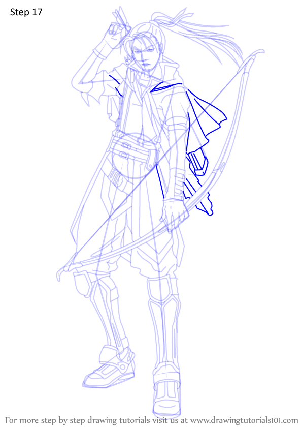 How to Draw Shinon from Fire Emblem (Fire Emblem) Step by Step ...