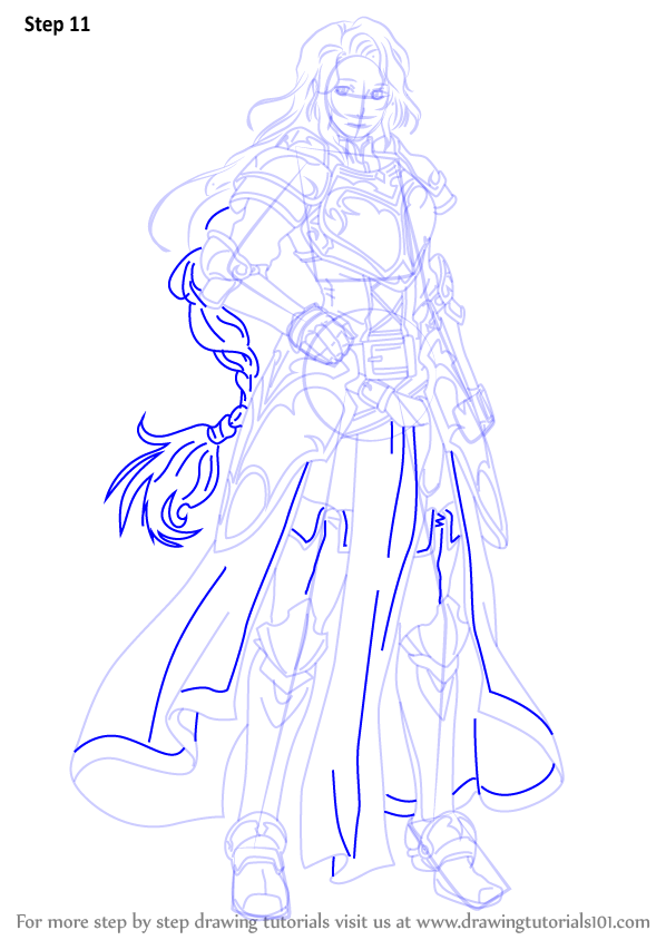 How to Draw Titania from Fire Emblem (Fire Emblem) Step by Step ...