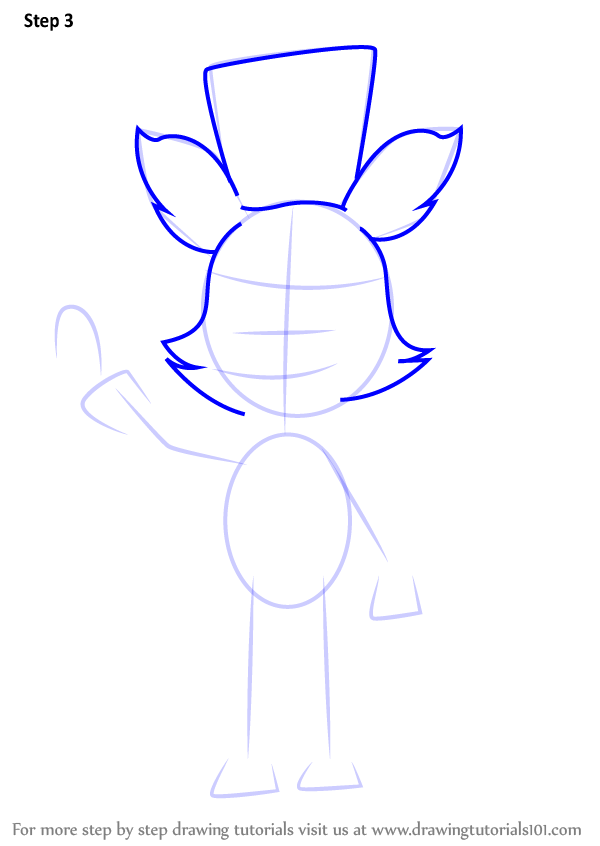 How To Draw Foxy From Five Nights At Freddys Step By Step