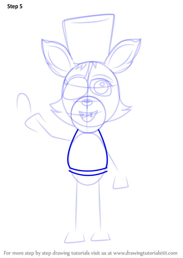 How To Draw Foxy Step By Step
