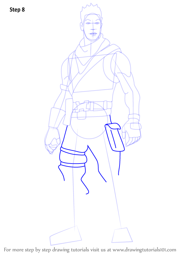How to Draw Berserker Renegade from Fortnite (Fortnite) Step by Step ...