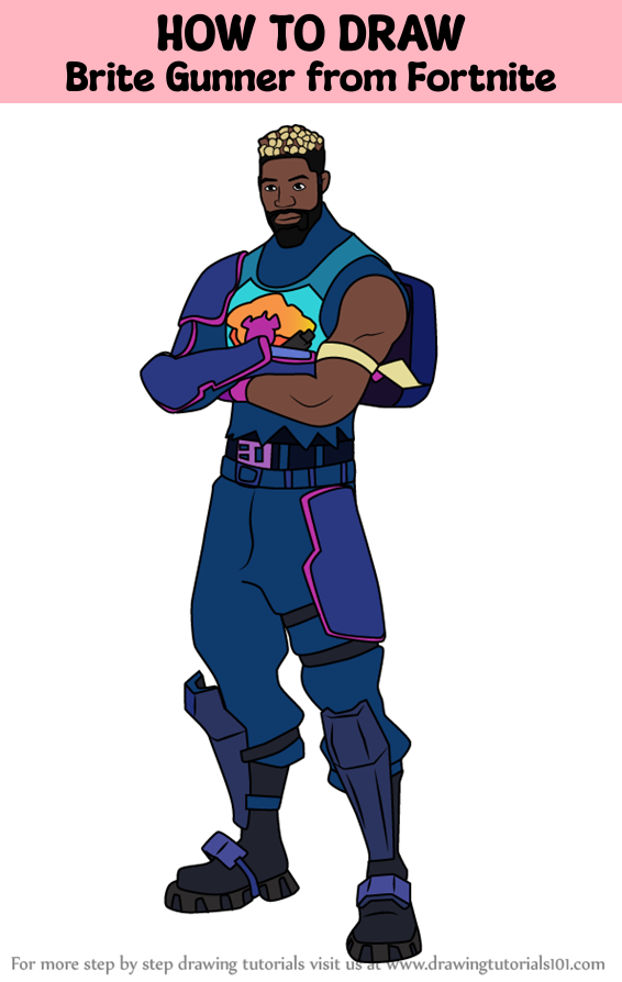 How to Draw Brite Gunner from Fortnite (Fortnite) Step by Step ...