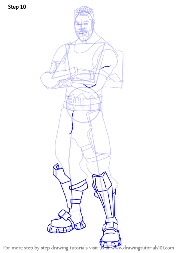 How to Draw Brite Gunner from Fortnite (Fortnite) Step by Step ...