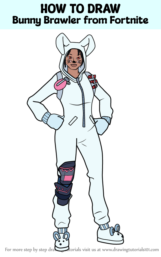 How to Draw Bunny Brawler from Fortnite (Fortnite) Step by Step ...