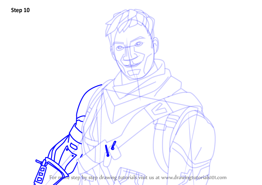 How to Draw Diecast Jonesy from Fortnite (Fortnite) Step by Step ...