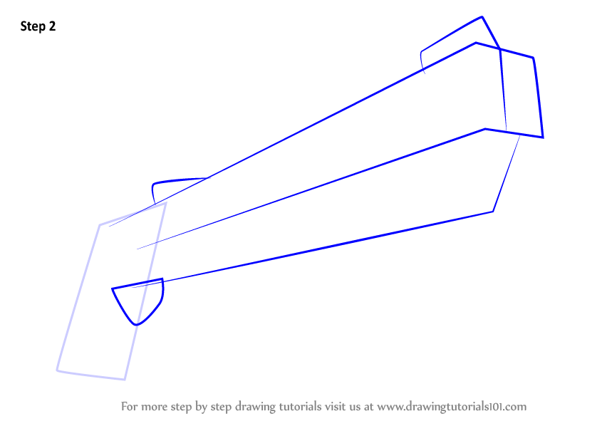 How to Draw Double Barrel Shotgun from Fortnite (Fortnite) Step by Step ...