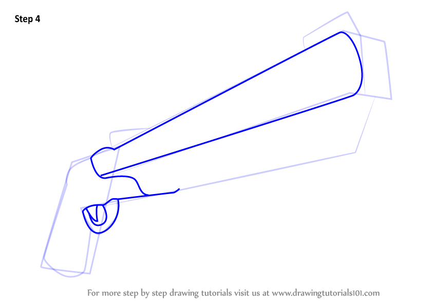 How to Draw Double Barrel Shotgun from Fortnite (Fortnite) Step by Step ...