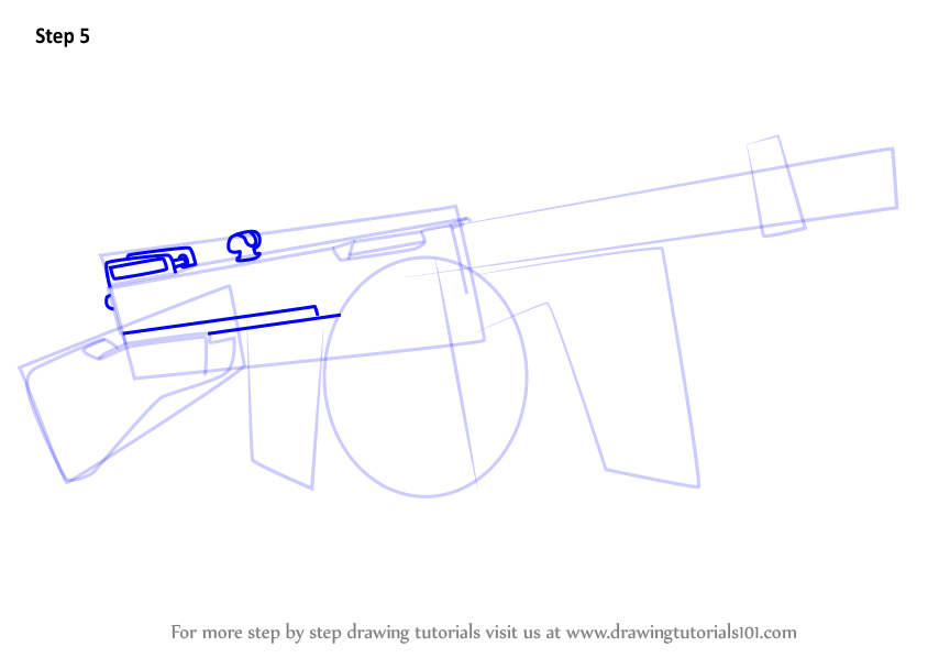 How to Draw Drum Gun from Fortnite (Fortnite) Step by Step ...